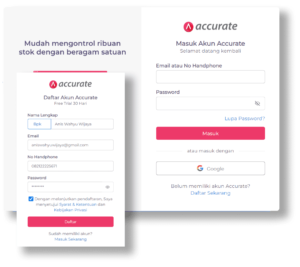 Login Accurate Online - Daftar Account Accurate